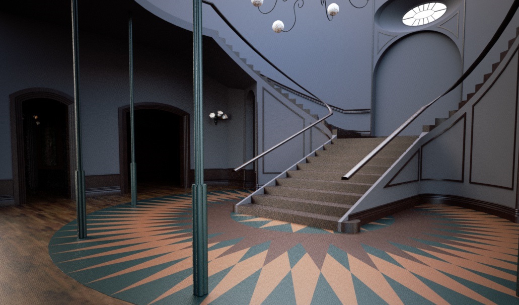 Stinson Lenz Freelance Design: WIP The Addams Family Mansion (1991)