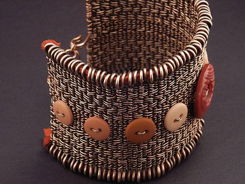 Basket Style Wire Woven Jewelry Designs by Wired Elements / The Beading Gem