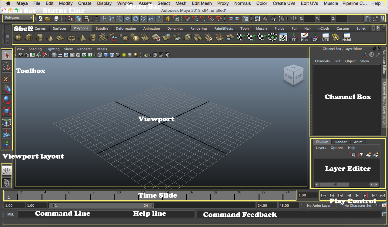 Maya Basic: Basic Texture การสร้างพื้นผิว อย่างง่ายในโปรแกรม Maya