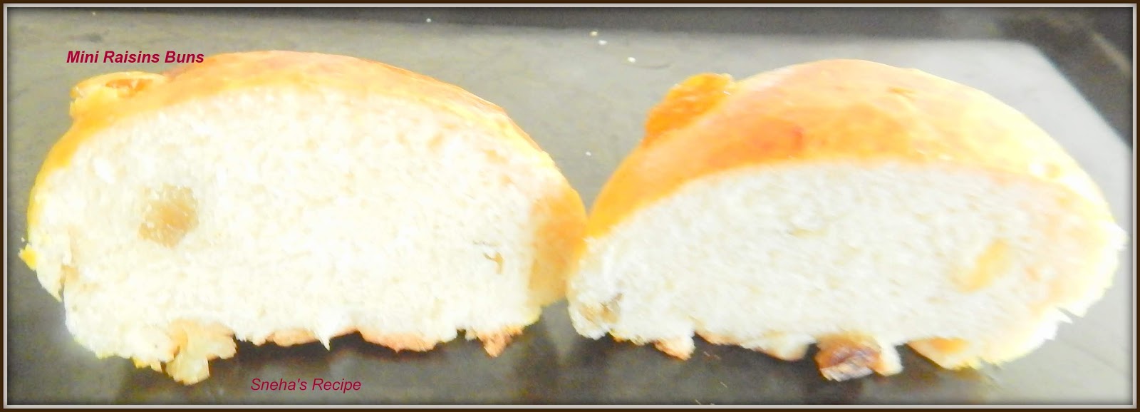 Mini Raisins Buns#BreadBakers - Sneha's Recipe