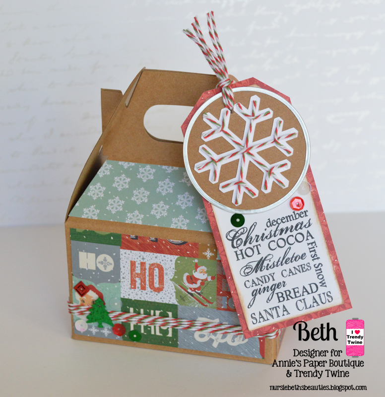 Beth's Beauties: Trendy Twine~Christmas Gable Box
