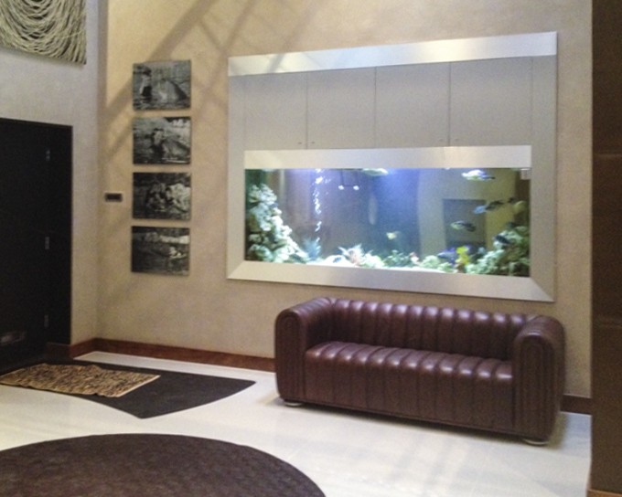 Design Rumah Idaman: 10 Top Design Aquarium Dinding