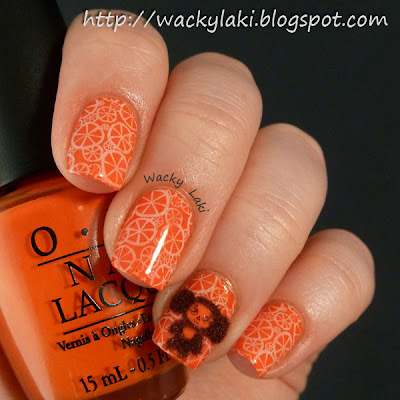 Wacky Laki: Sunday Stamping: Orange Base