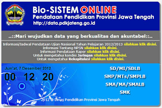 BIO-SISTEM ONLINE Provinsi Jawa Tengah | PENDIDIKAN