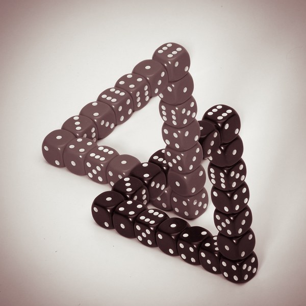 Impossible world site blog: Impossible triangles of dices