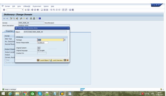 Step by Step Tutorial on Creating Domain in SAP ABAP