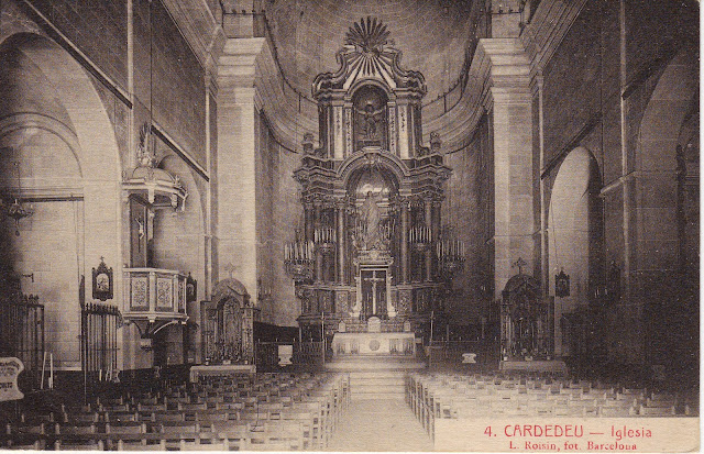 HISTÒRIA I MEMÒRIA CARDEDEU: POSTALS DE L’ESGLÉSIA DE SANTA MARIA DE ...