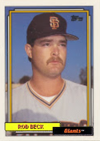 Completing the 1992 Topps set: 1992 Topps #878 Rod Beck