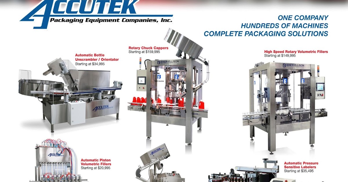 Accutek Packaging Equipment: The Need for Automation in the Packaging ...