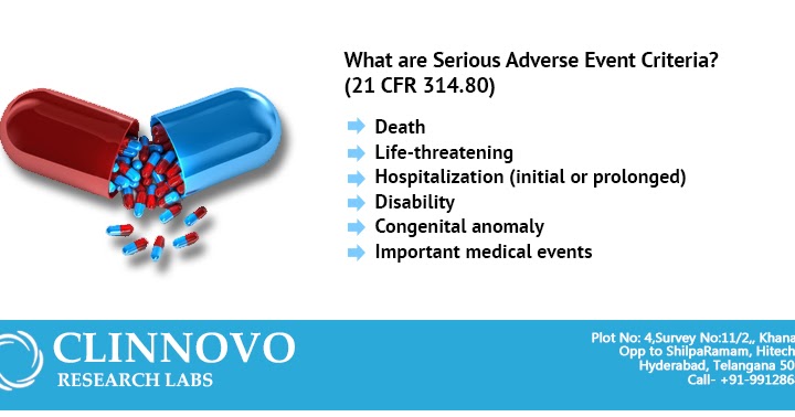 Clinnovo News: What are Serious Adverse Event Criteria - By Clinnovo