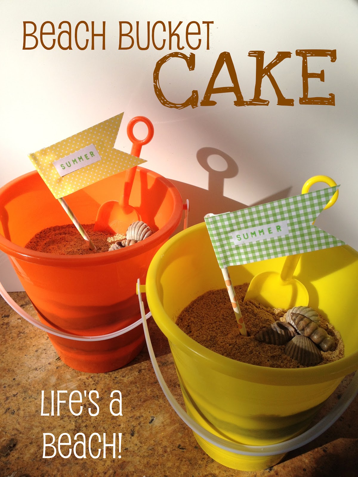 The Sweetest Summer Cake ~ Beach Bucket Cake Tutorial