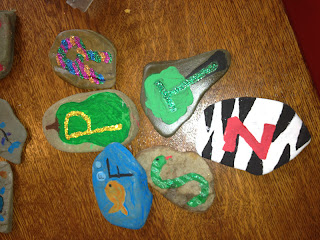 Mrs. Goff's Pre-K Tales: Make it Monday - Alphabet Rocks