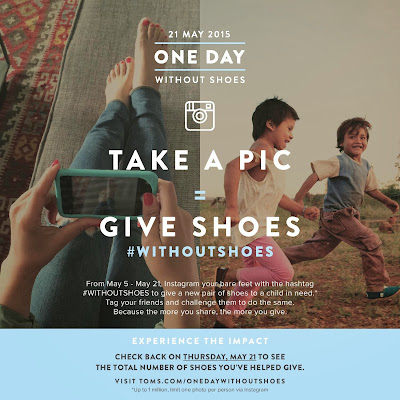 TOMS' One Day Without Shoes this May 21 - Recycle Bin of a Middle Child