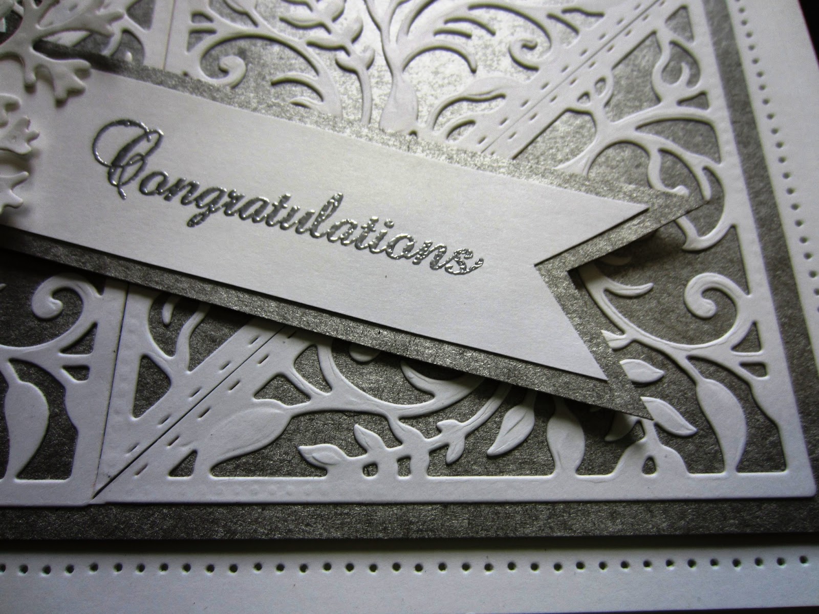 PartiCraft (Participate In Craft): Silver Congratulations