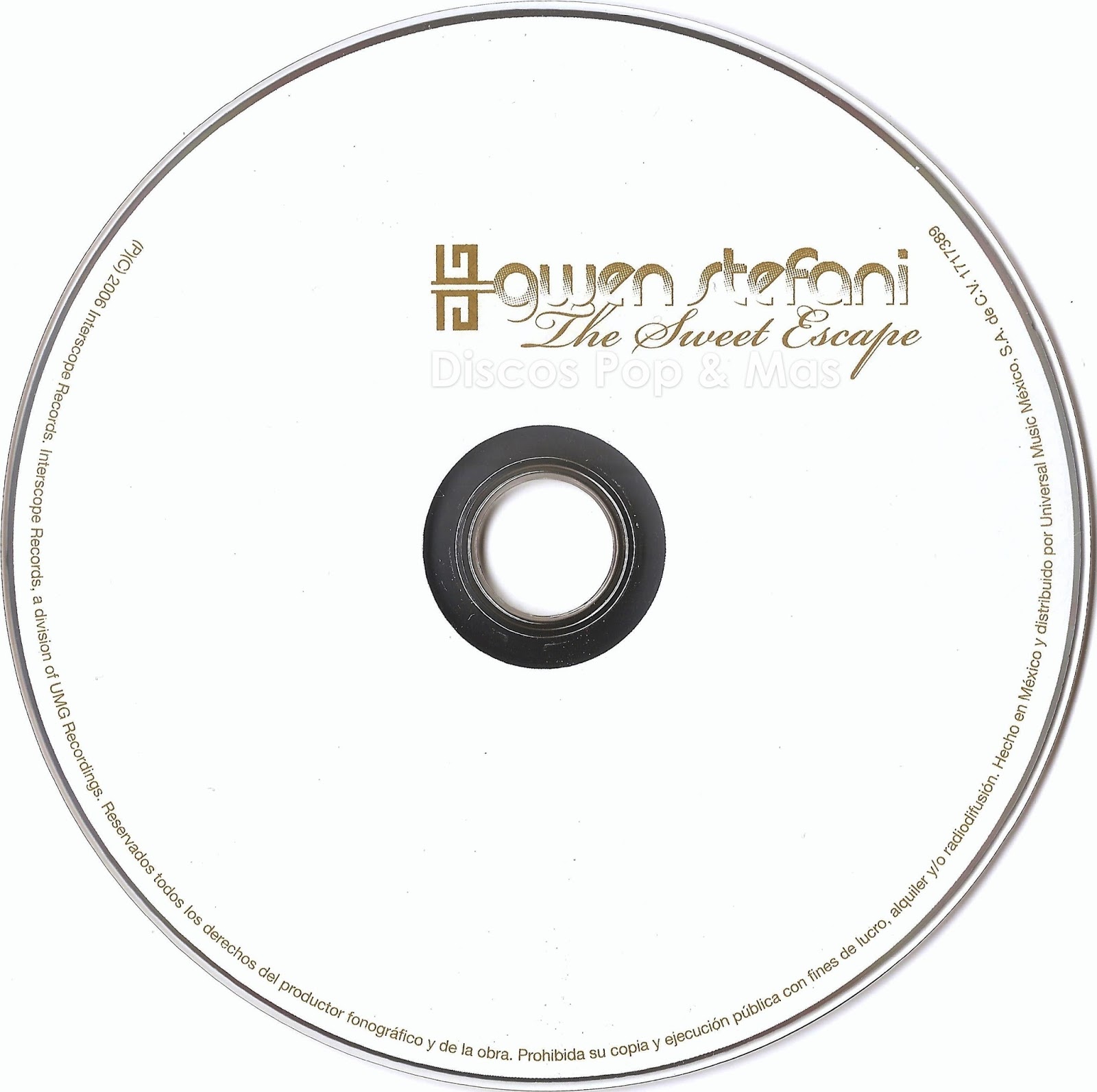 Discos Pop & Mas: Gwen Stefani - The Sweet Escape