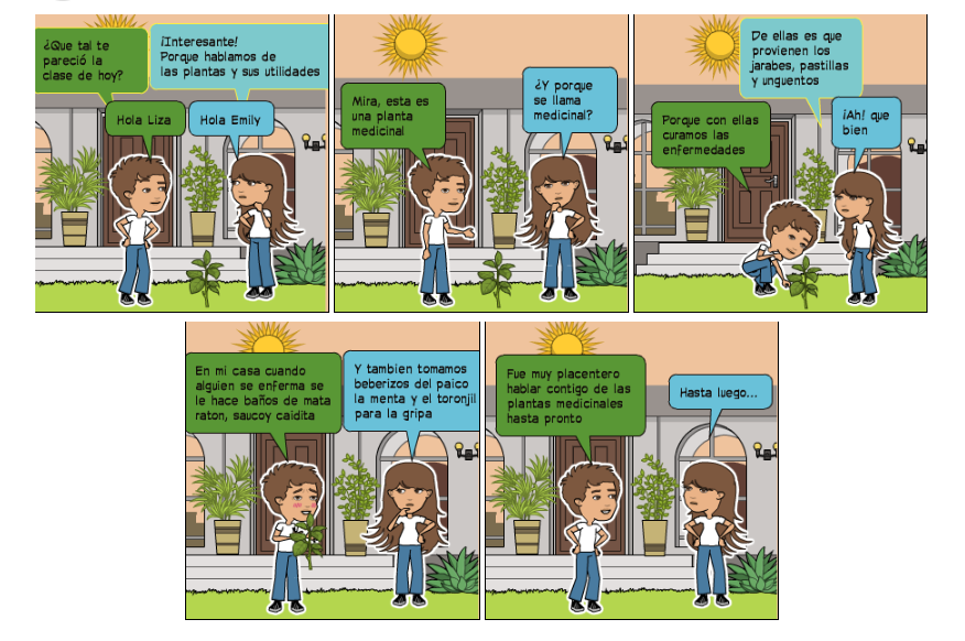 Plantas Medicinales (Grado preescolar): Comics