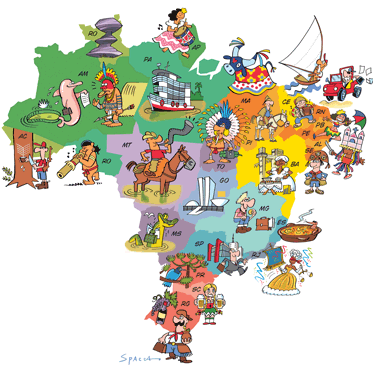 PIBID Geografia UFCG/CFP - Cajazeiras: AÇÃO: AS REGIÕES DO BRASIL