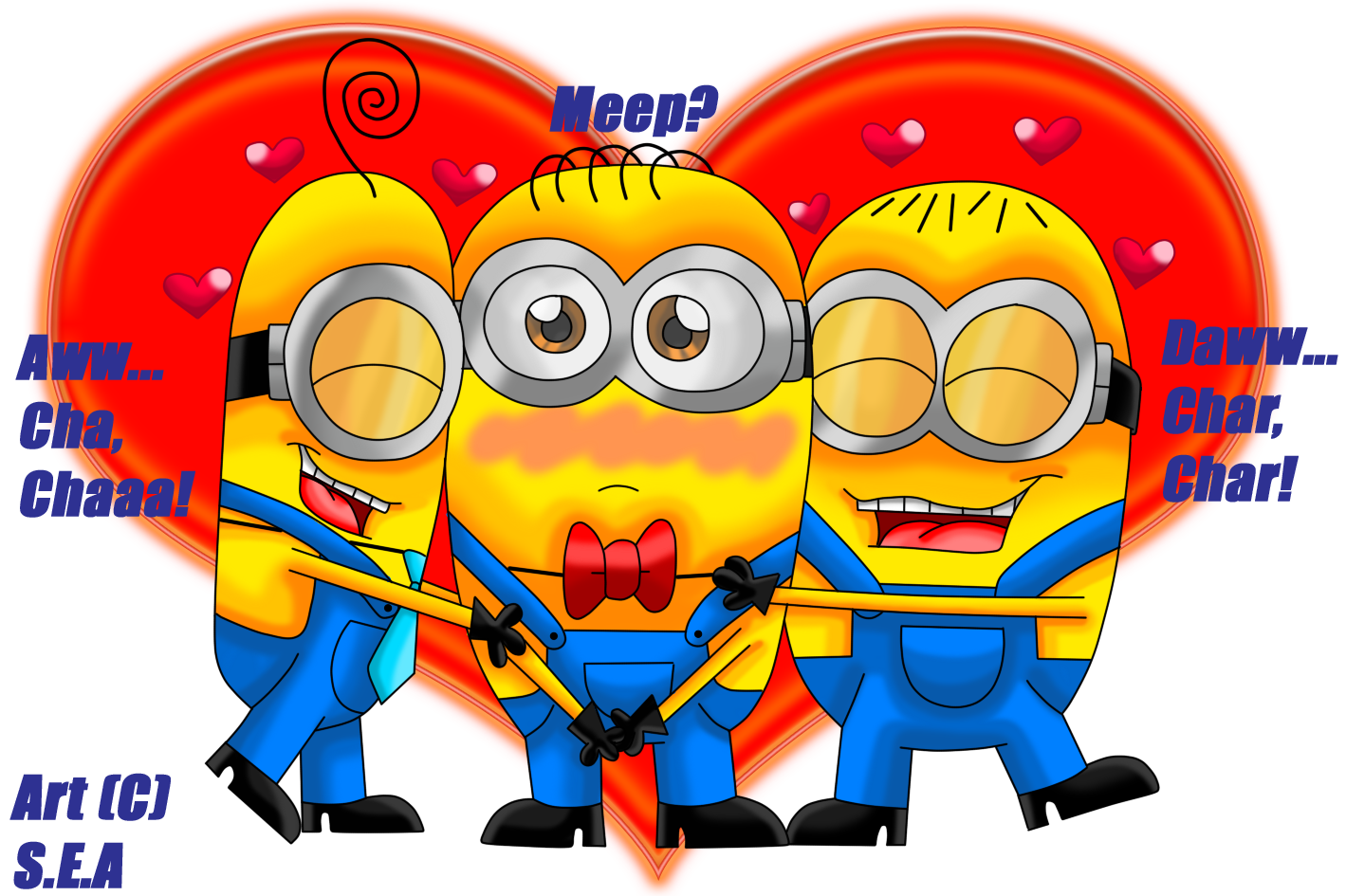 Sarah's Fan Characters: Minon Group Hug