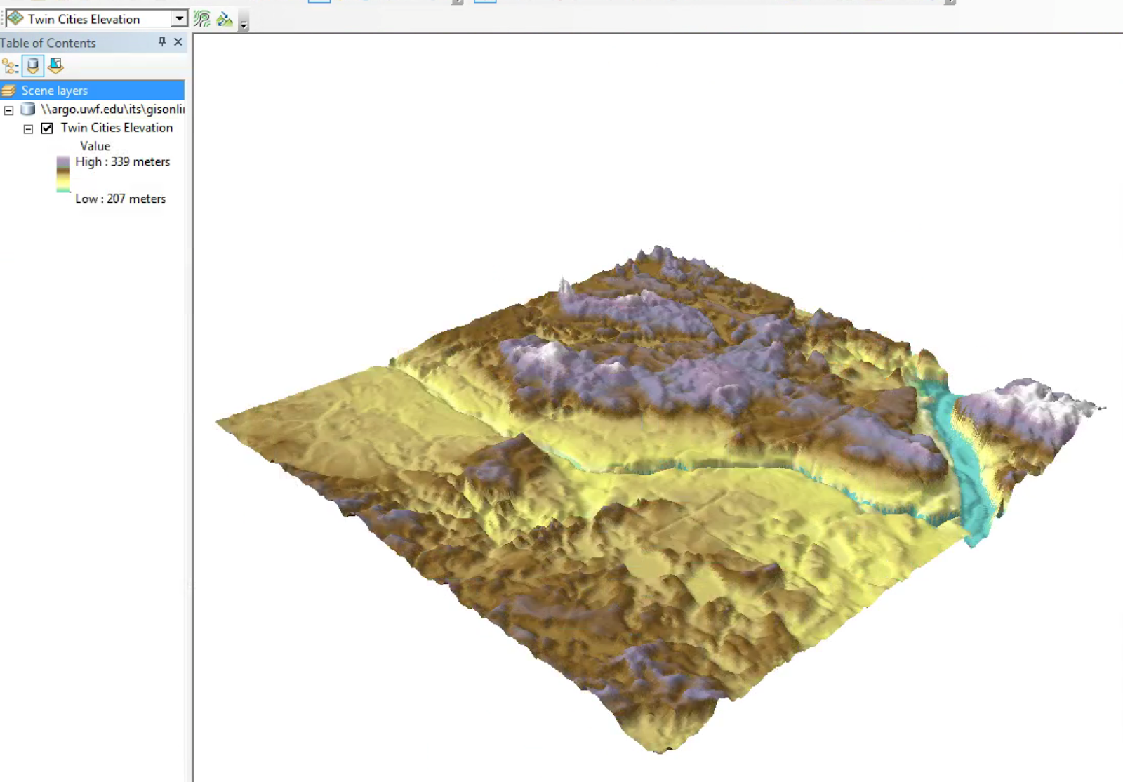 Melissa Thrush's UWF GIS Online Blog: GIS3015 - Module 11 - 3D Mapping