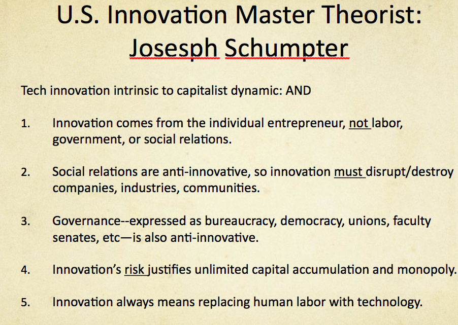 Middle-Class Death Trips: My Problem with Schumpeter