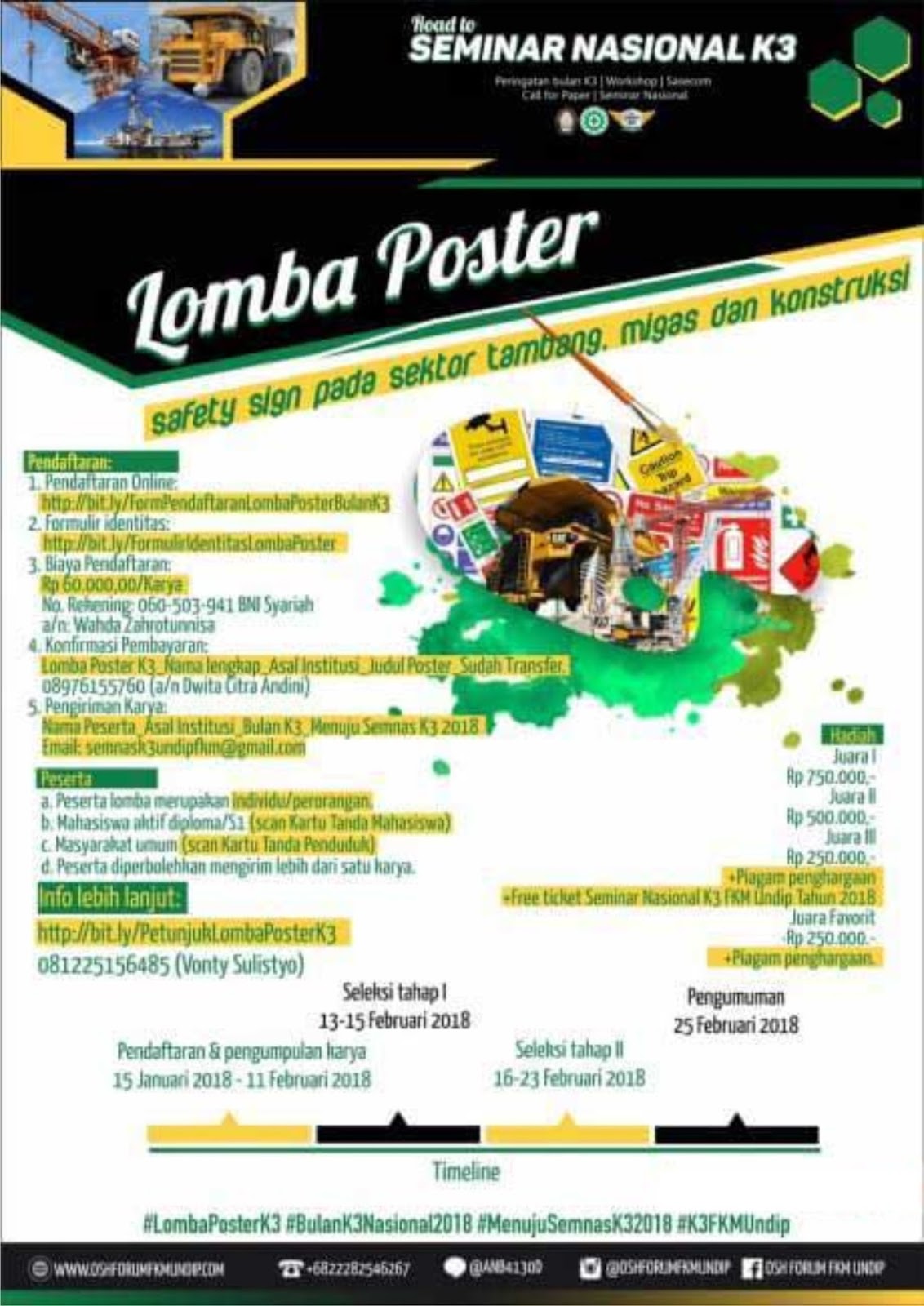 Lomba Poster Bulan K3 Nasional