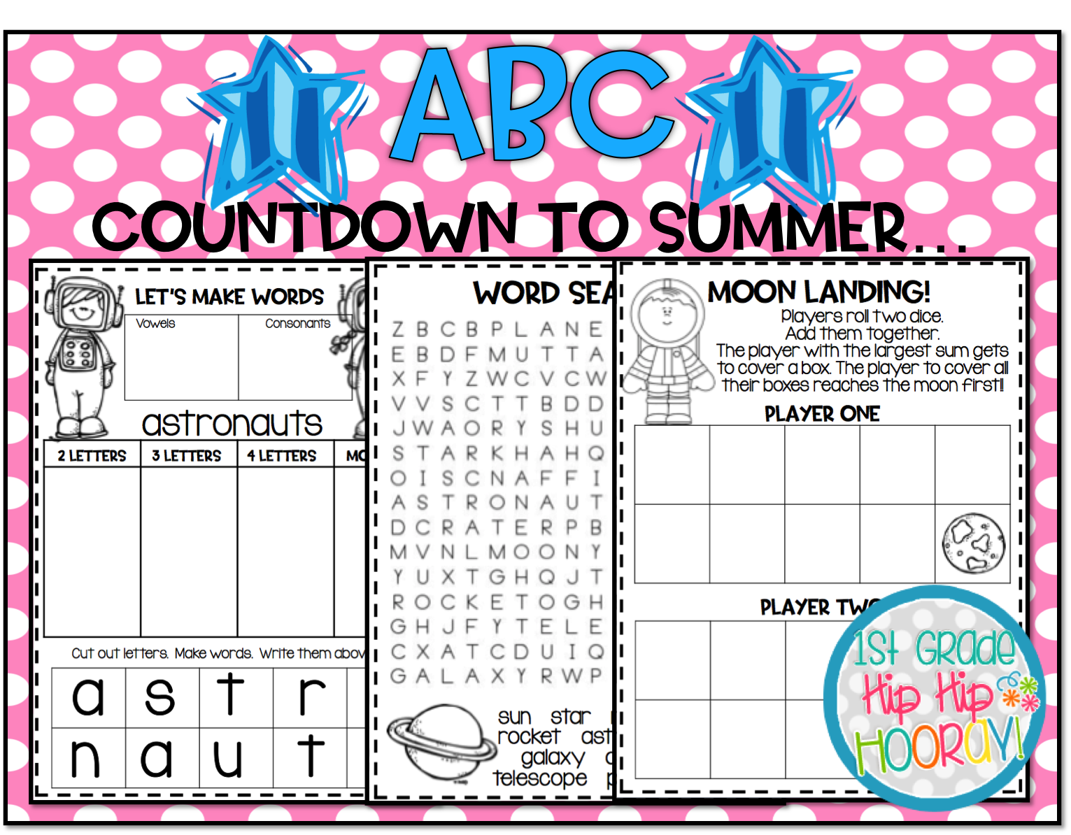 1st Grade Hip Hip Hooray!: ABC Countdown to Summer!