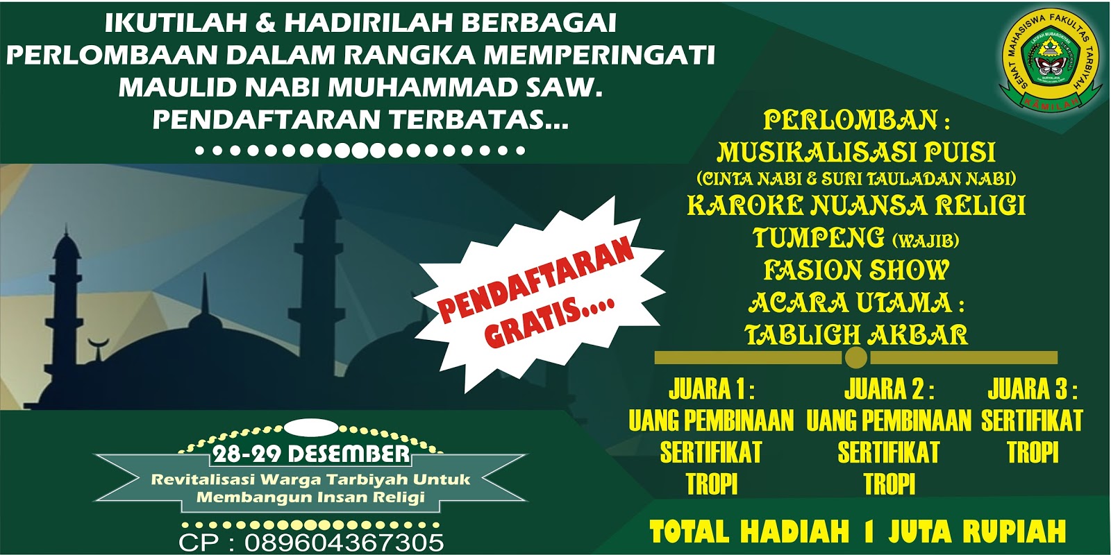 Download Contoh Spanduk Maulid Nabi.cdr - KARYAKU