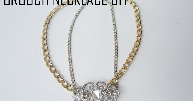 BROOCH NECKLACE DIY | MY WHITE IDEA DIY