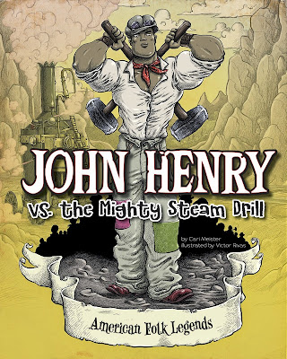Víctor Rivas Ilustrador_: John Henry vs The Mighty Steam Drill