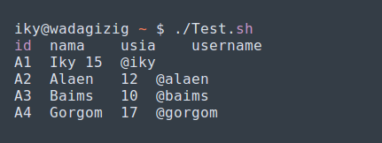 Mengakses SQL Database dengan Shell Script (Bash)