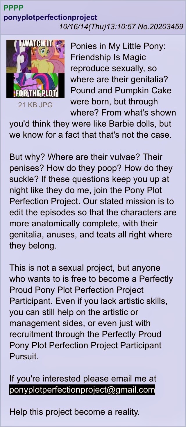 The Pony Plot Perfection Project Periodical