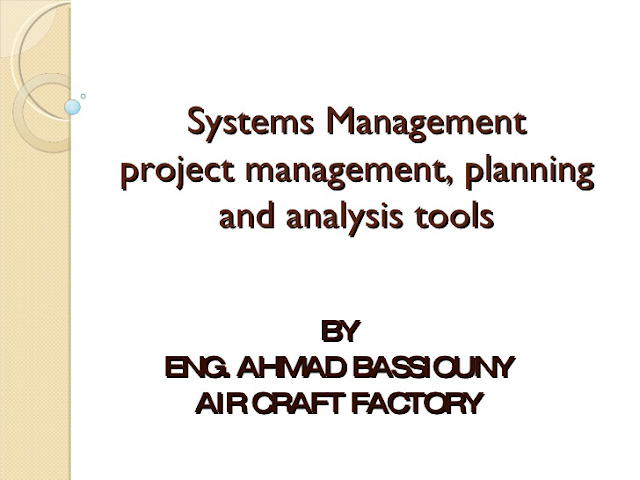 Project Management, Planning and Analysis Tools - Software engineering