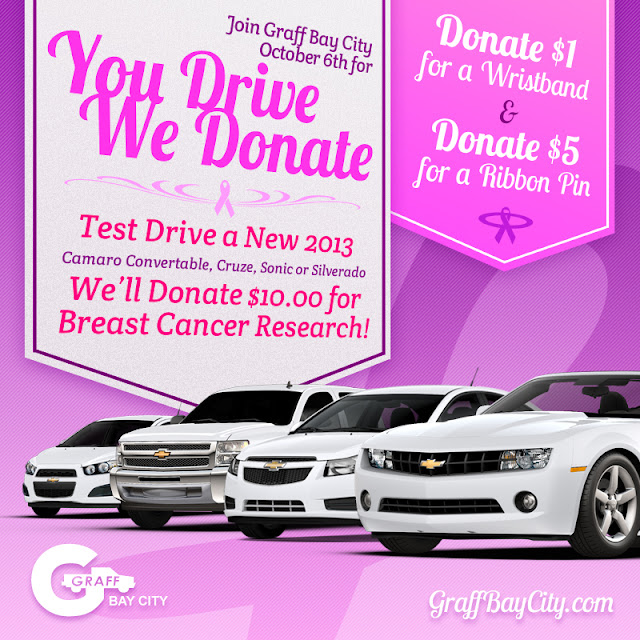 Hank Graff Chevrolet - Bay City: Breast Cancer Research- You Drive, We ...