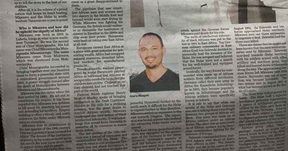 United Africa : The Genius that is Mkwawa: reclaiming Tanzania's history