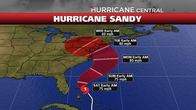 Radar Map Of Sandy