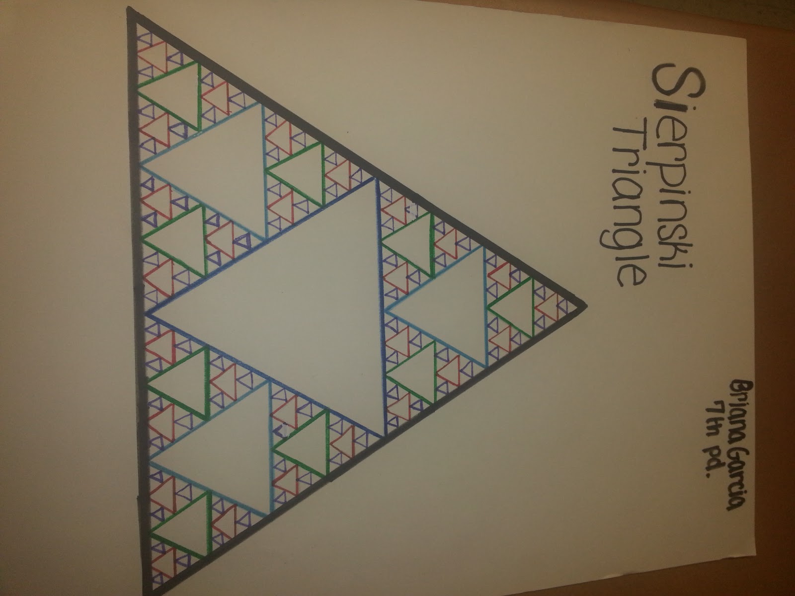 Teaching Garden: My Students' Sierpinski Triangles