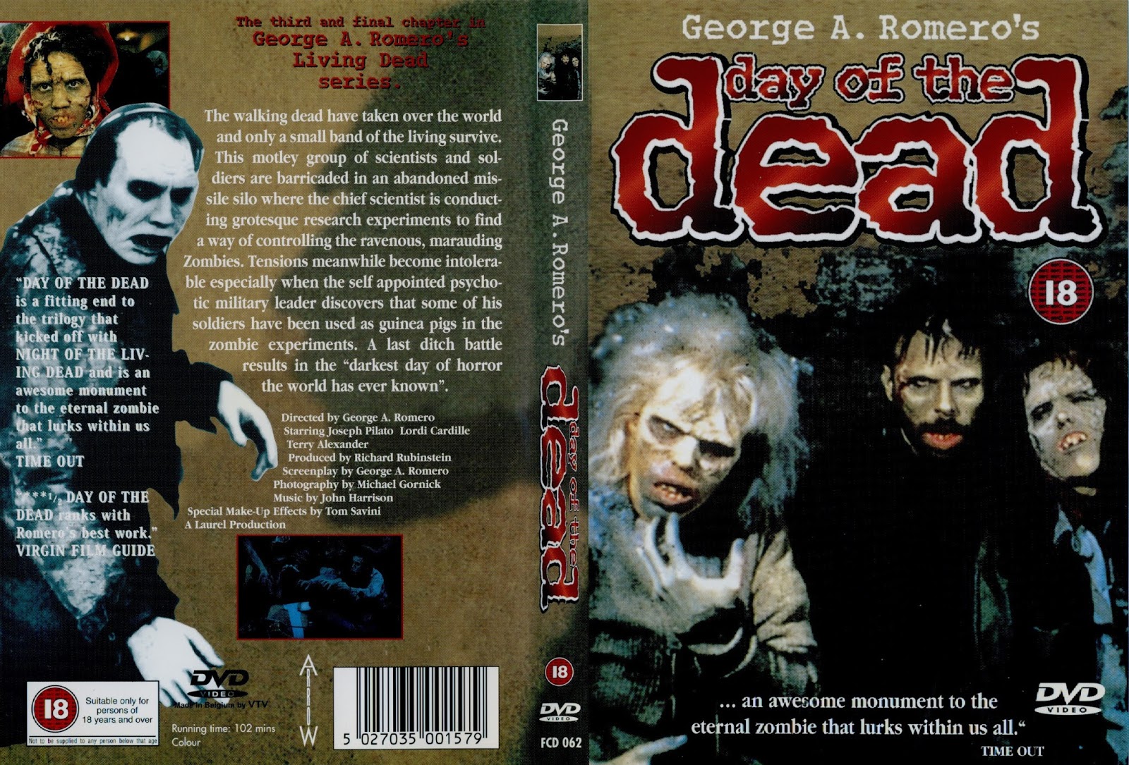 DVD And VHS Covers Day Of The Dead 1985 DVD Cover dvd-and-vhs-covers-day-of-the-dead-1985-dvd-cover
