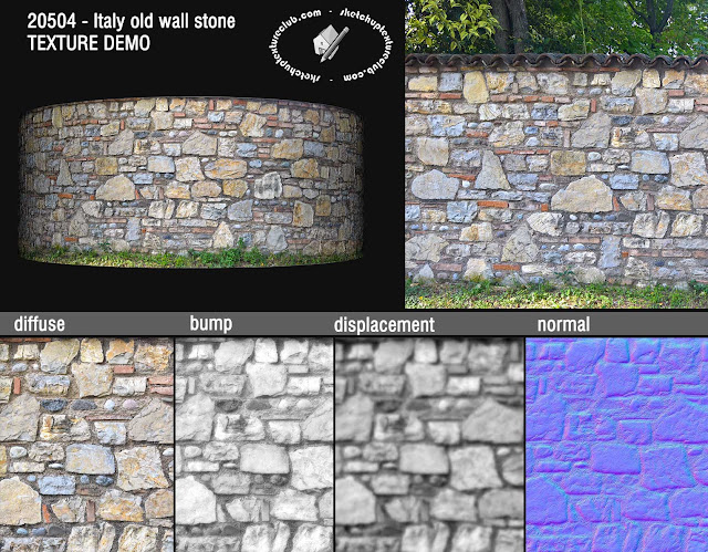 New amazing Italian old wall stone textures seamless and maps