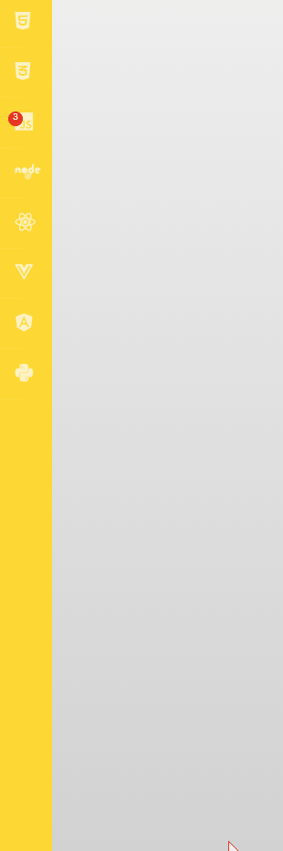 sticky side menu with Javascript