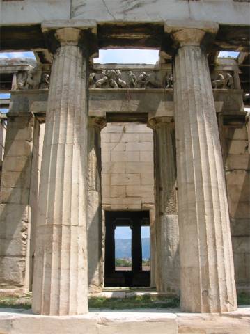 Del óleo al cincel: HEFESTION,EL TEMPLO DE HEFESTO