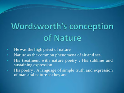 English Literature : Wordsworth's Treatment of Nature