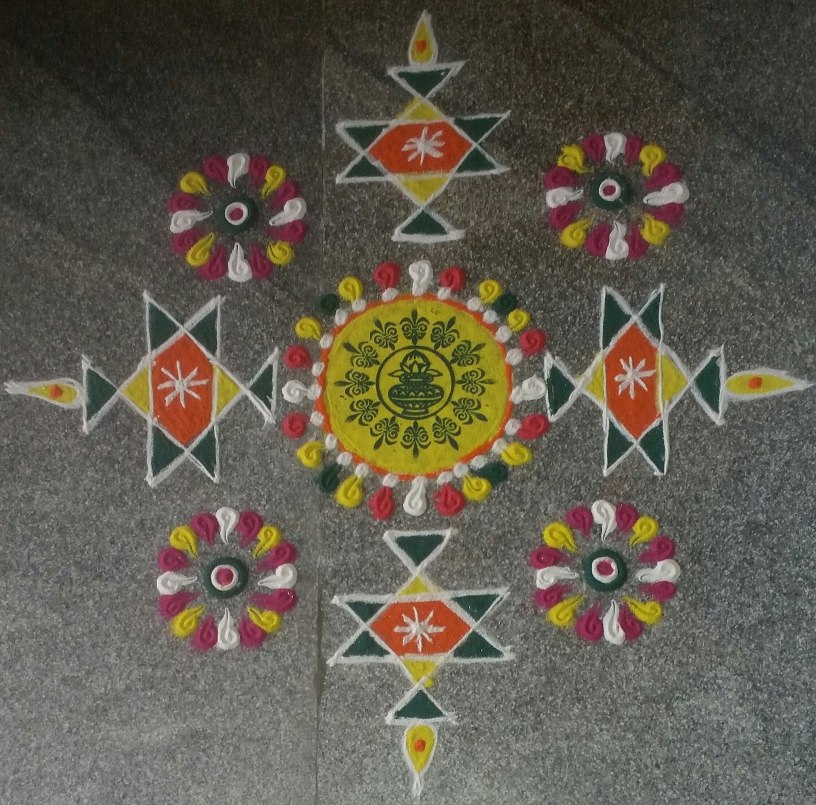 Muggulu blog: kalash pattern rangoli