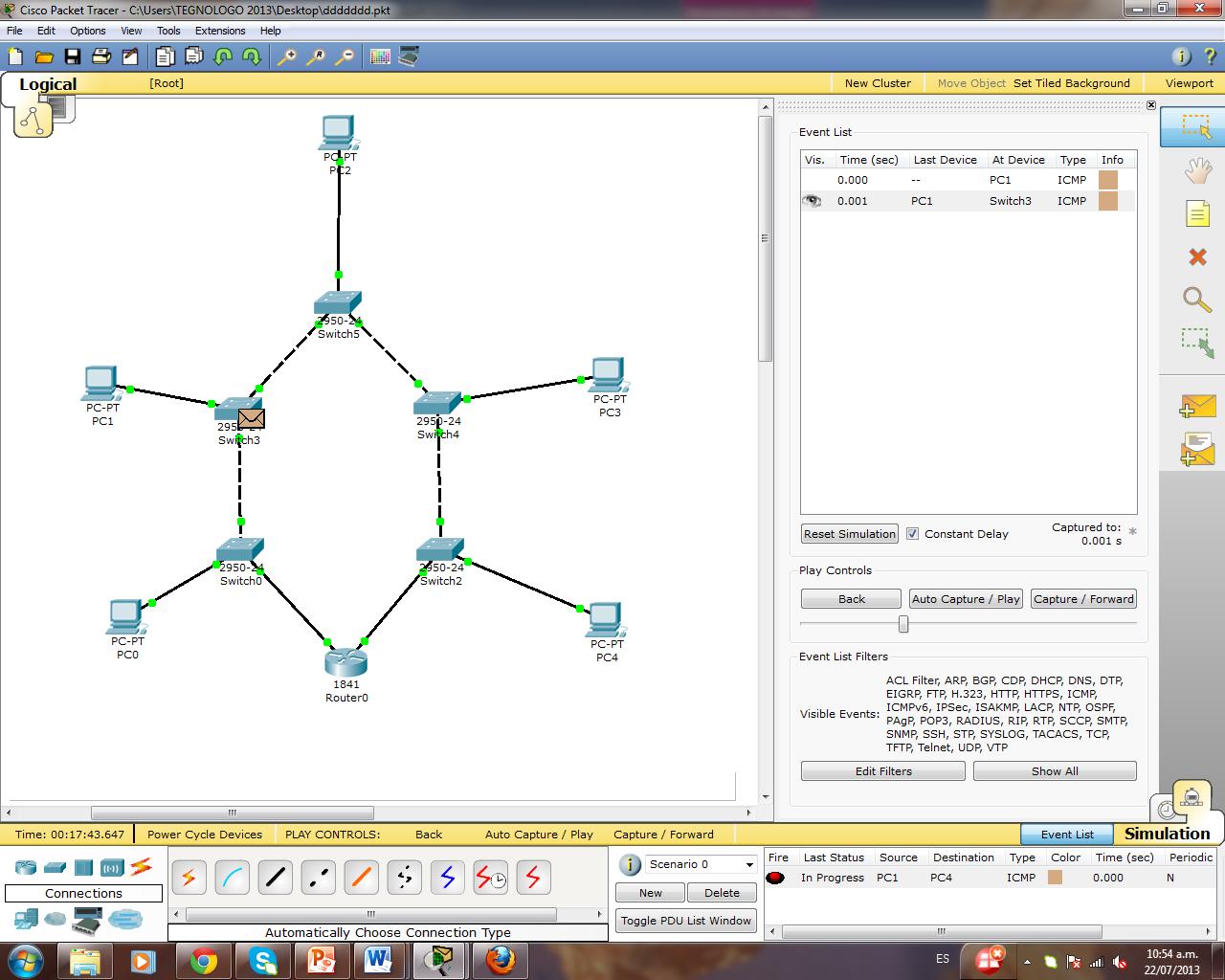 mantenimientodehadware: COMO HACER UNA RED EN ANILLO CON PACKET TRACER CISCO