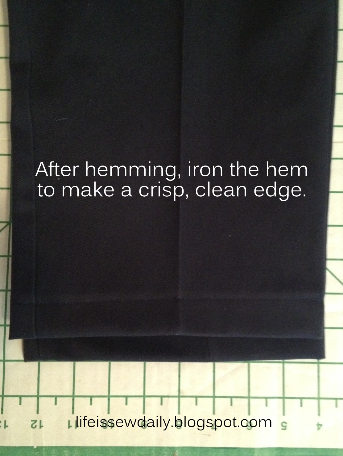 Life is {Sew} Daily: How to Hem Pants {Tutorial}