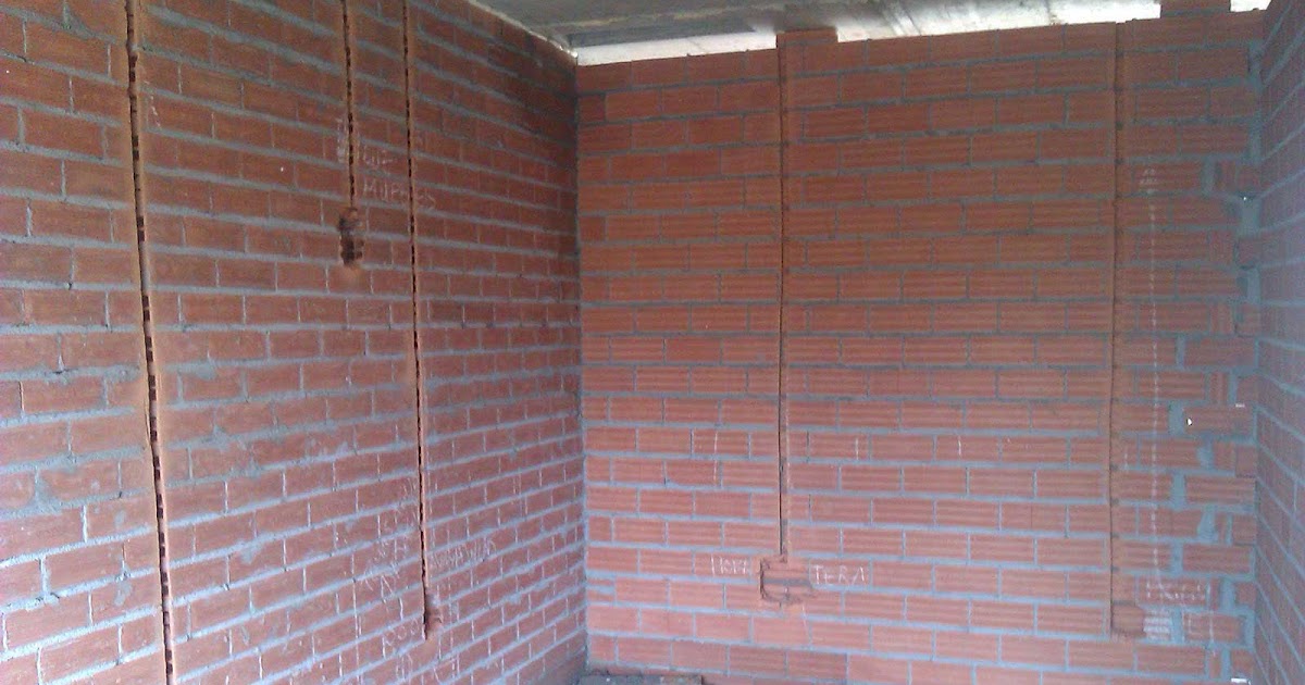 Ranurado y cortes en los muros para las instalaciones eléctricas ...