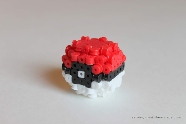 Serving Pink Lemonade: 3D Perler Bead Pokeball