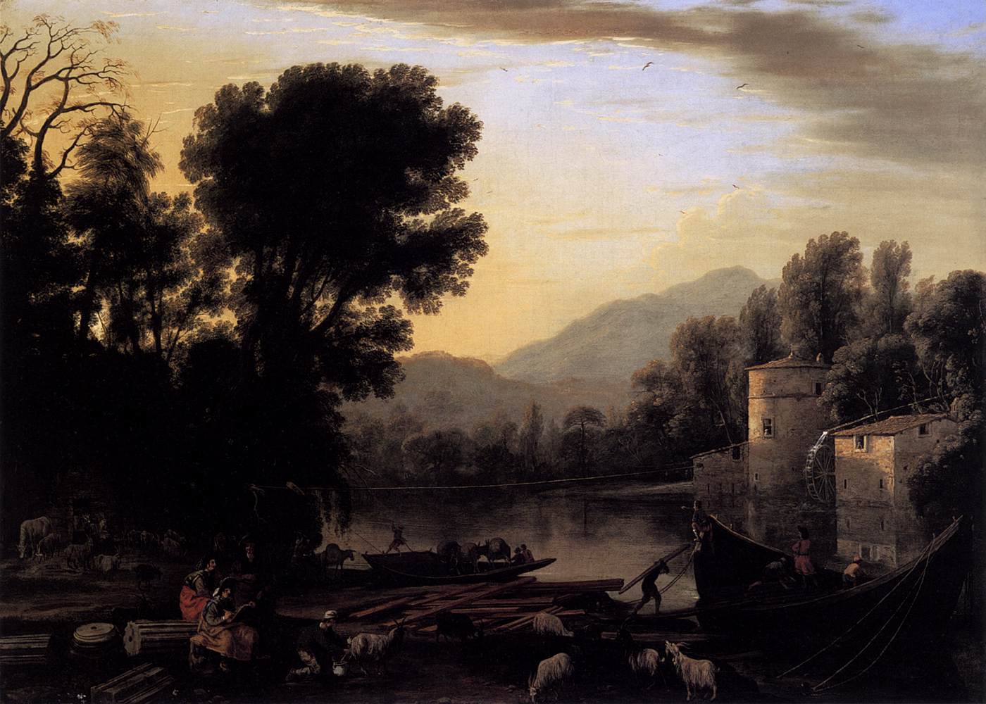 Claude Lorrain (Claudio de Lorena), obras, pinturas, cuadros