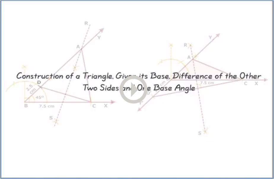 Maths Made Easy: How to construct a triangle? Numerical Example.