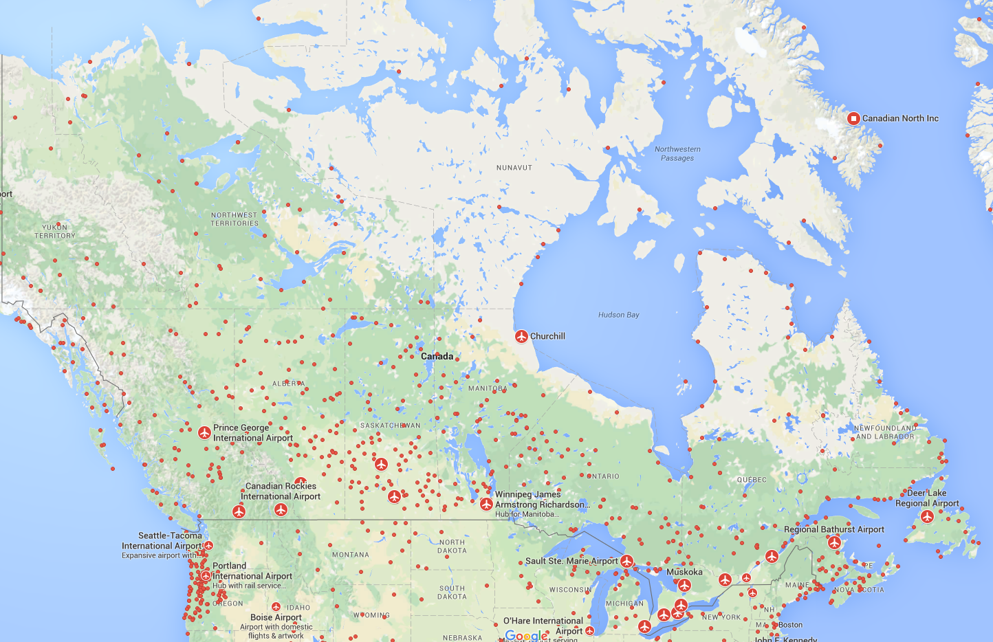 Map Of Canada Airports Maps Of The World map-of-canada-airports-maps-of-the-world