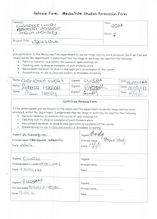Foundation portfolio: Release Form